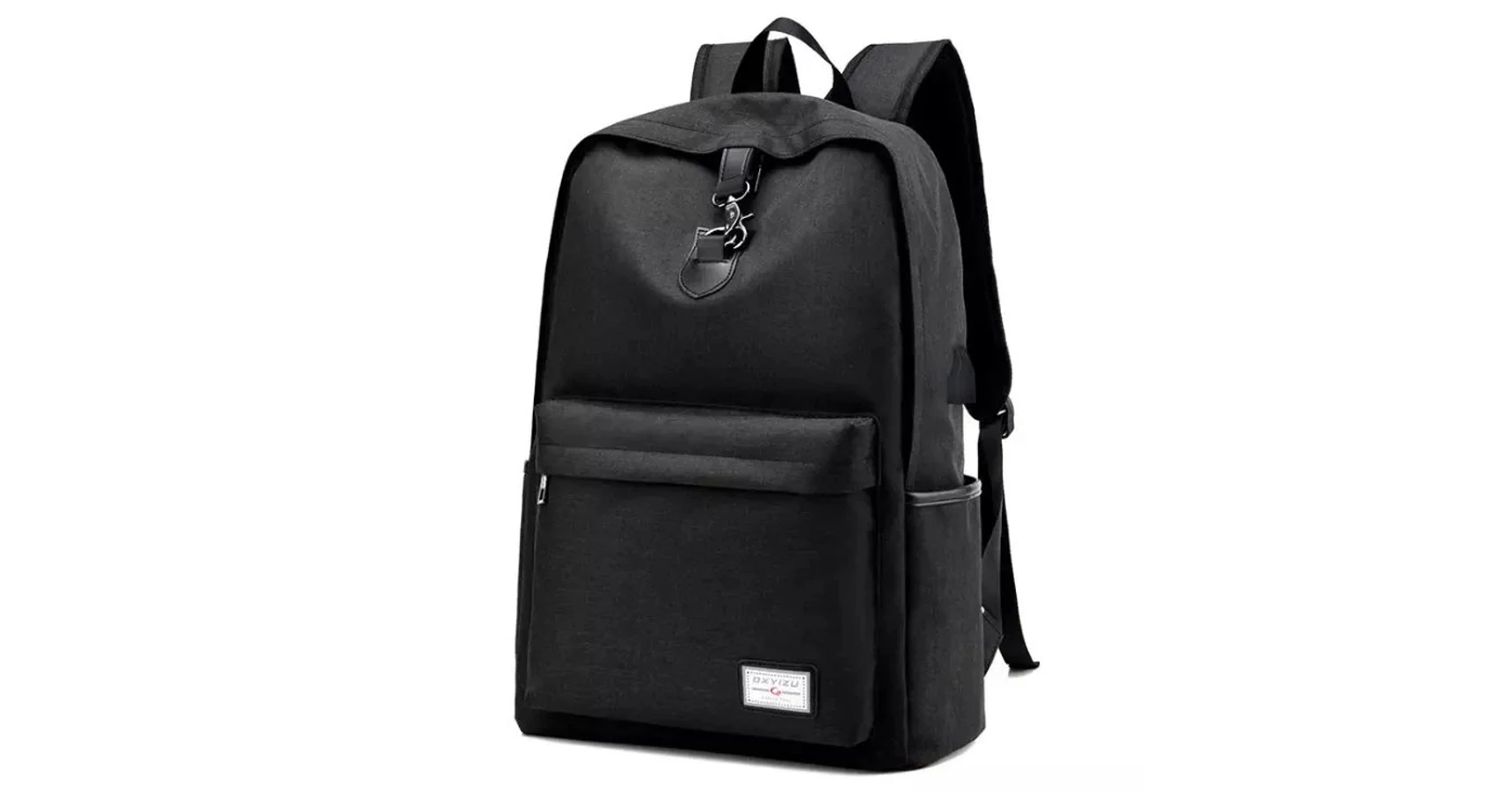 Kétrekeszes, kulacstartós unisex hátizsák fekete aa-001159 - Bag ...